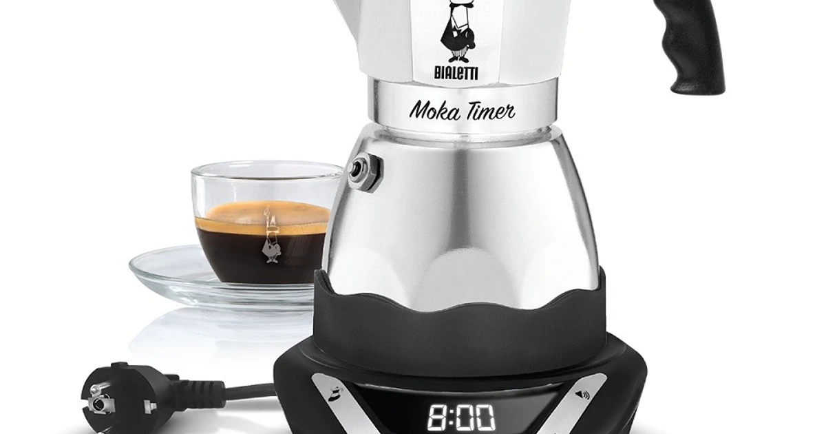 Bialetti Kávovar "Moka Timer" na 6 šálok